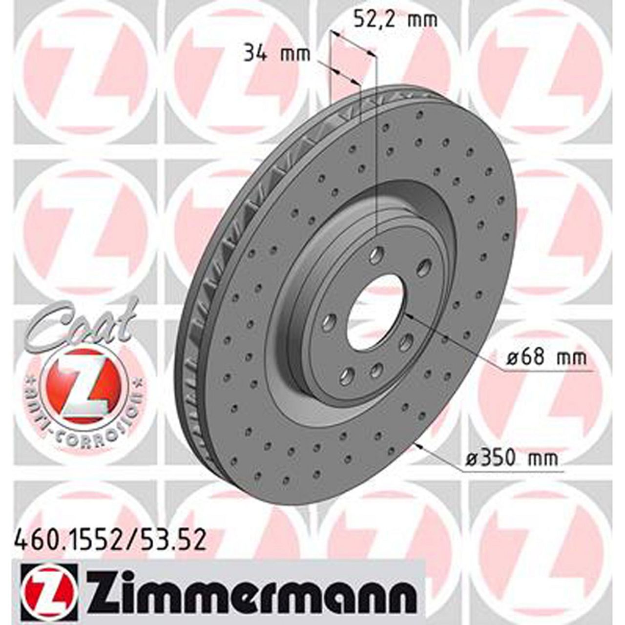 ZIMMERMANN Bremsscheiben - 460.1552.52, 460.1553.52 - ws-autoteile.com