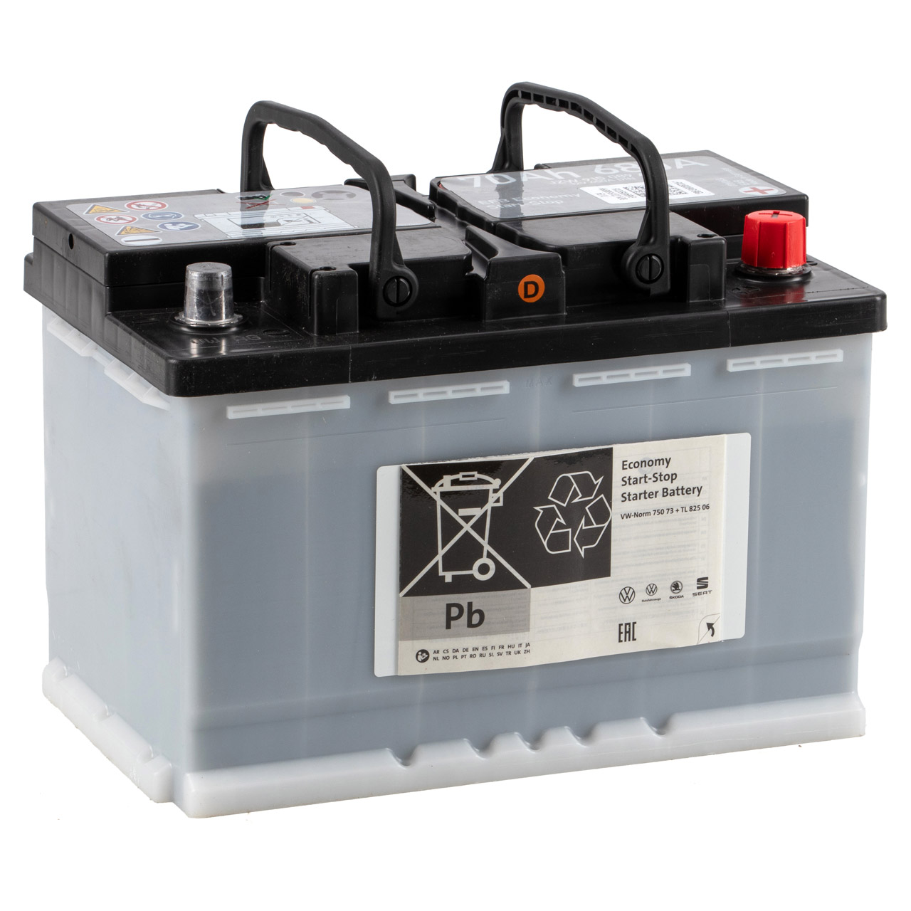 ORIGINAL VW EFB+ Starter Battery Car Battery 12V 70Ah 400/680A ...